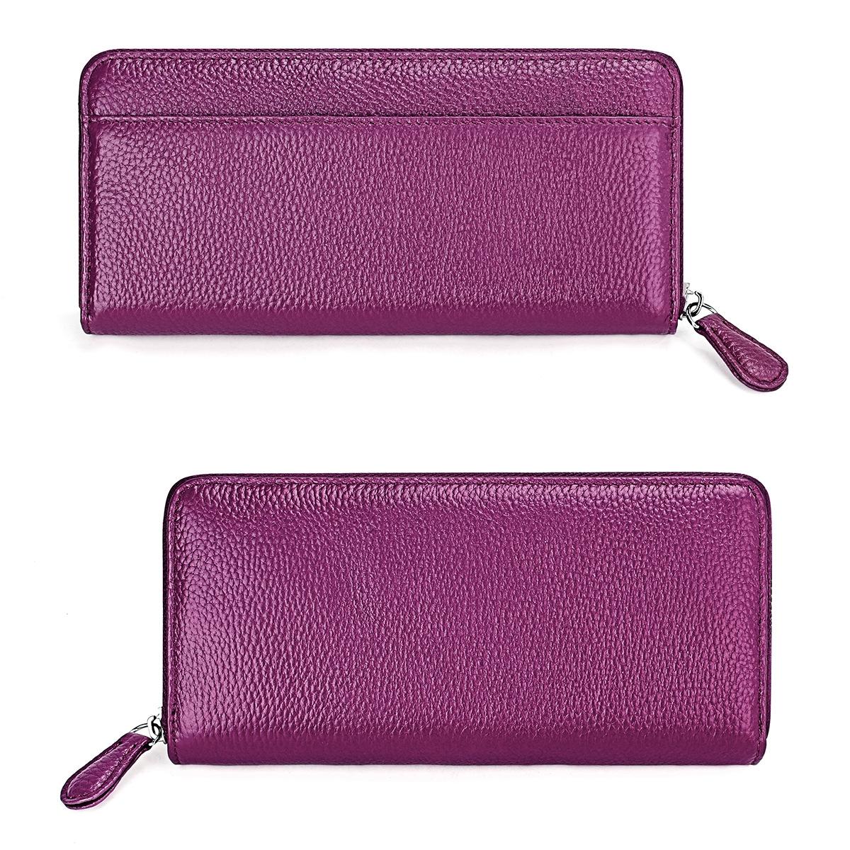 Buy Lychee Texture Rfid Clutch With Zipper Fashionable And Functional ...